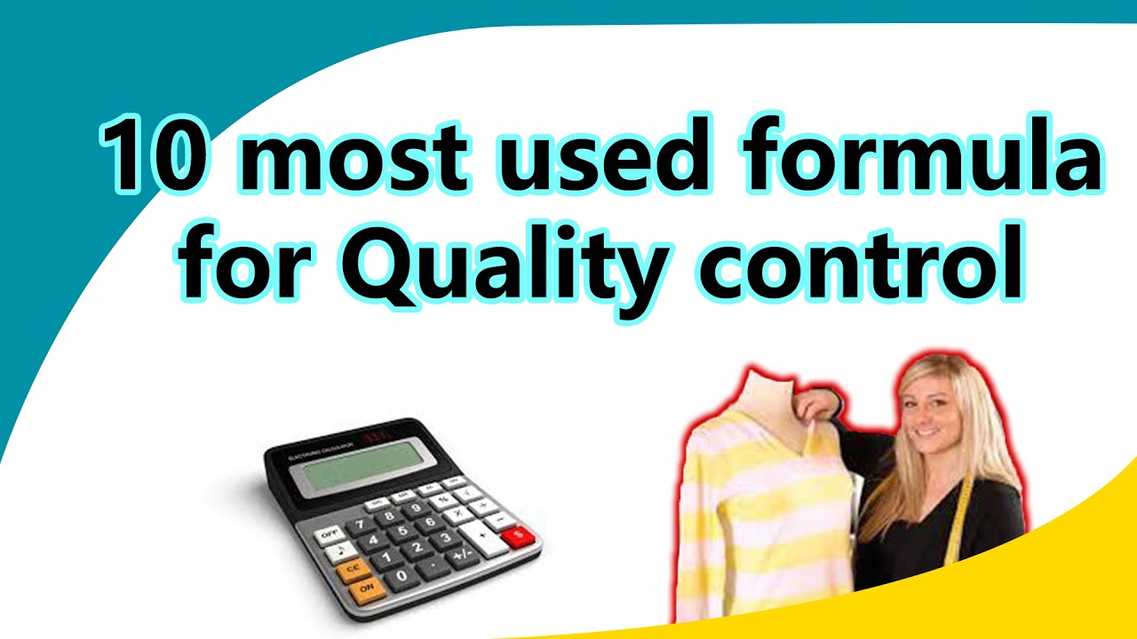 10 most used formula for Quality control | formula use for QA/QC in ...