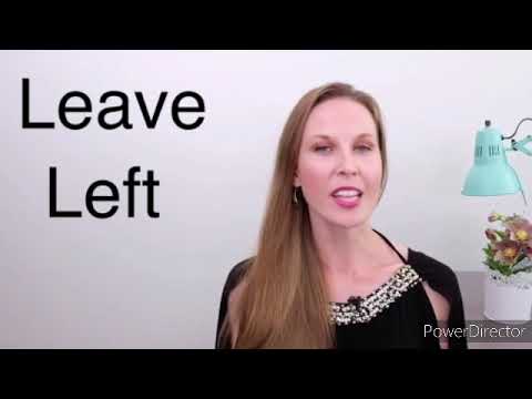 The Difference Between Leave and Left - Basic Grammar ( Add skype ...