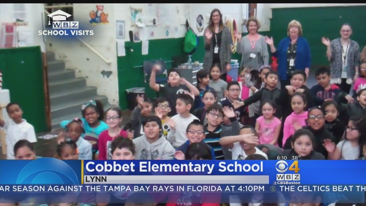 WBZ Weather Team School Visit: Cobbet Elementary in Lynn - YouTube