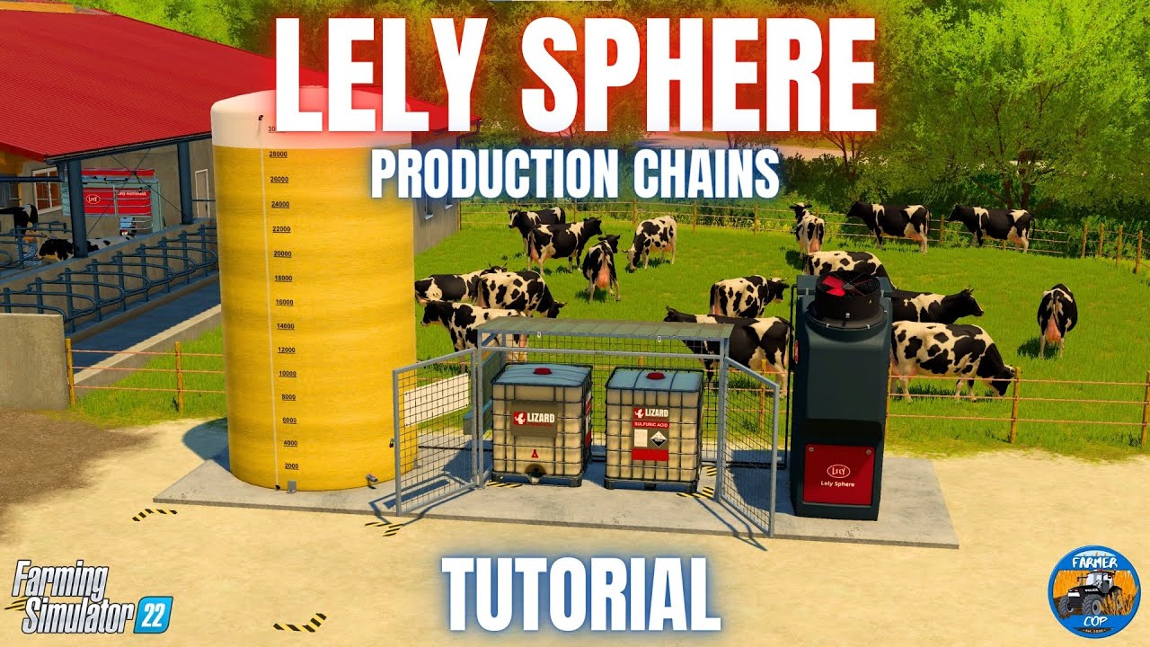 LELY SPHERE GUIDE - Farming Simulator 22 - YouTube