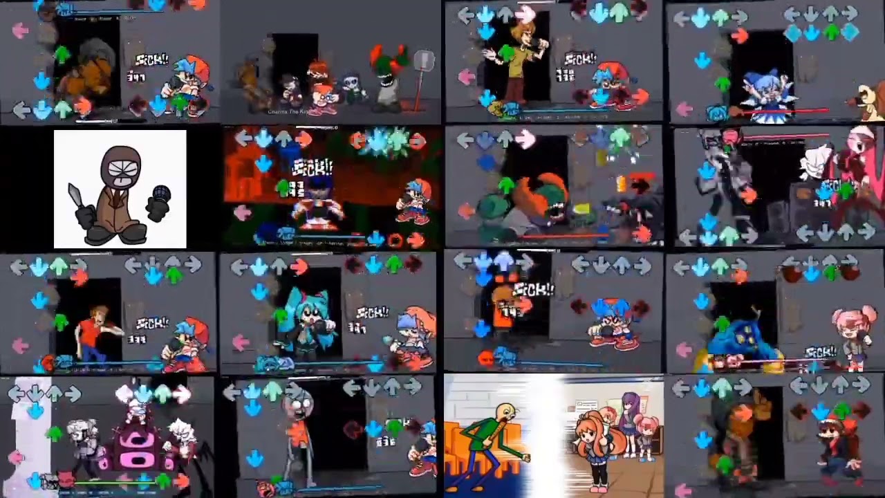 (FNF) Kaboom but its A Mashup 16 Versions. - YouTube