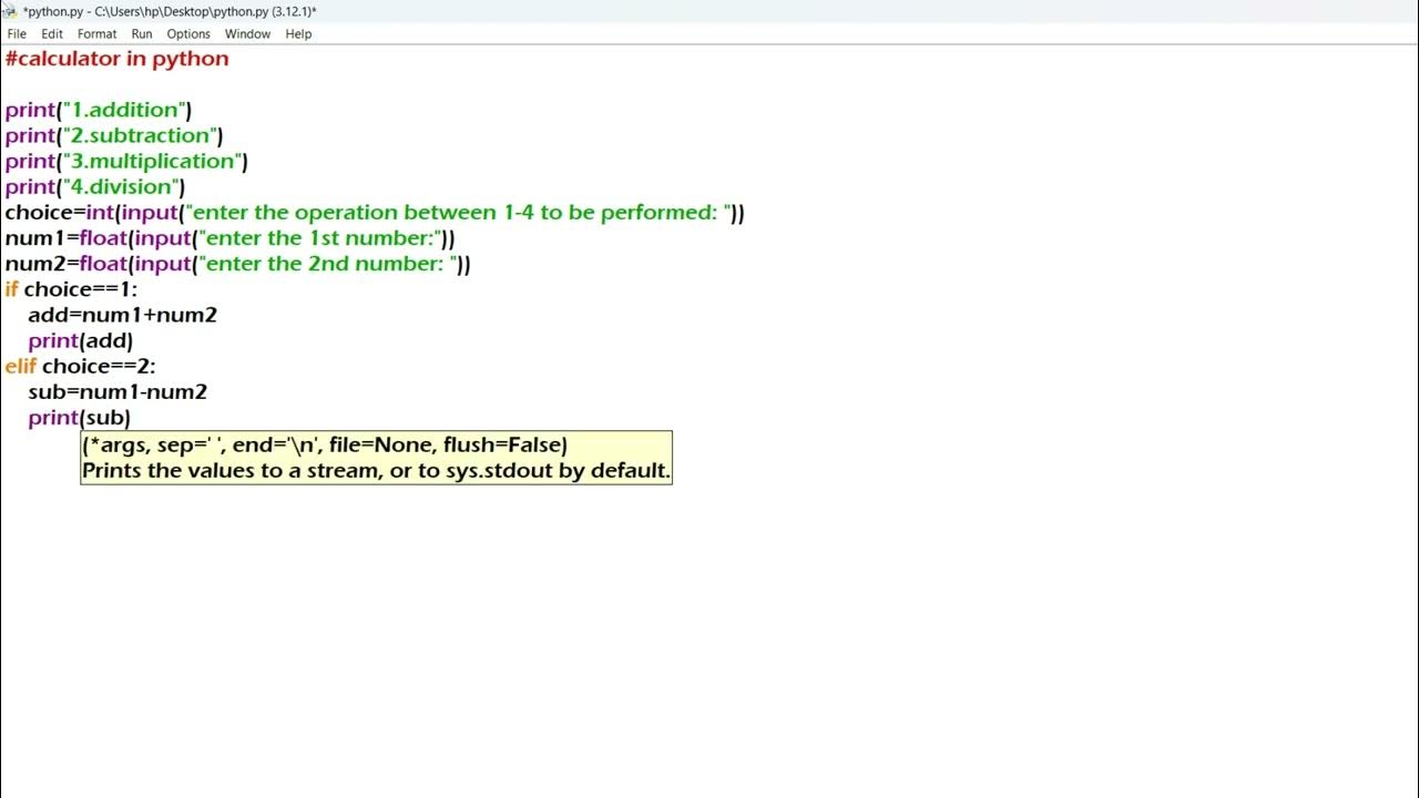 calculator in python | Coding Tutorial | TechOfUnion - YouTube