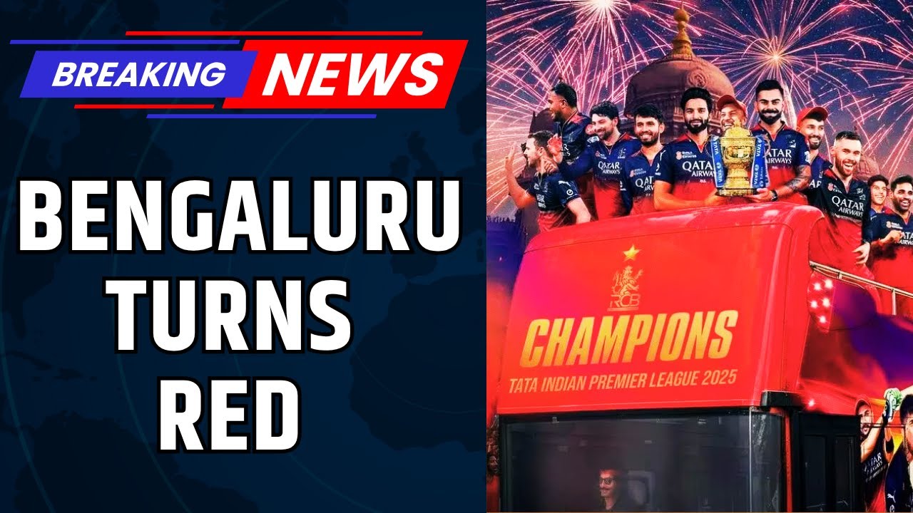 Bengaluru Turns Red As RCB Victory Parade Takes Over City | Virat Kohli ...