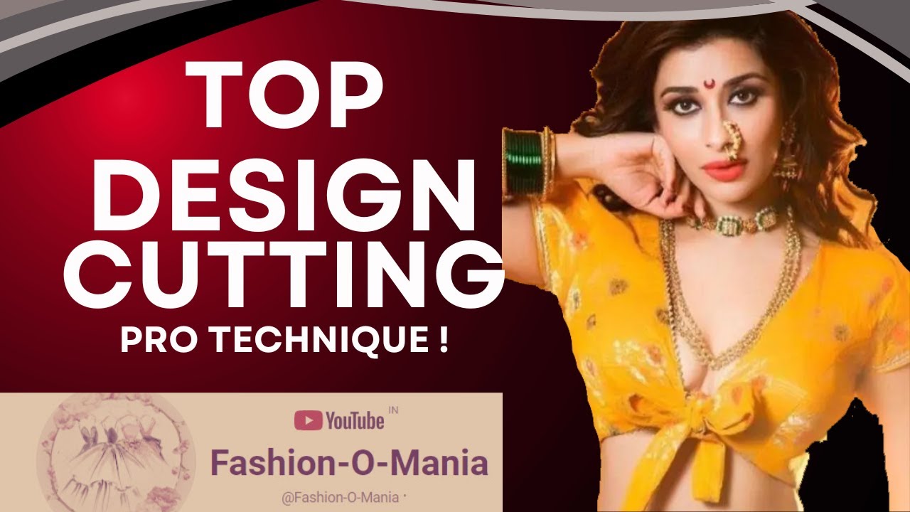 Designer knotted blouse kaise banayein | criss cross blouse | #cutting ...
