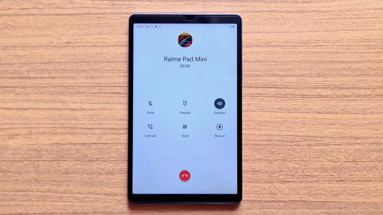Realme Pad Mini LTE incoming call & outgoing call Android 11 - YouTube