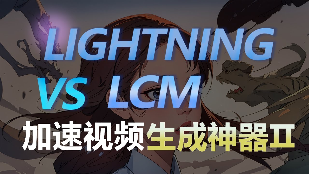 视频加速生成“推进神器”？字节跳动推出的Animatediff Lightning使用实测丨comfyui LCM VS Lightning ...