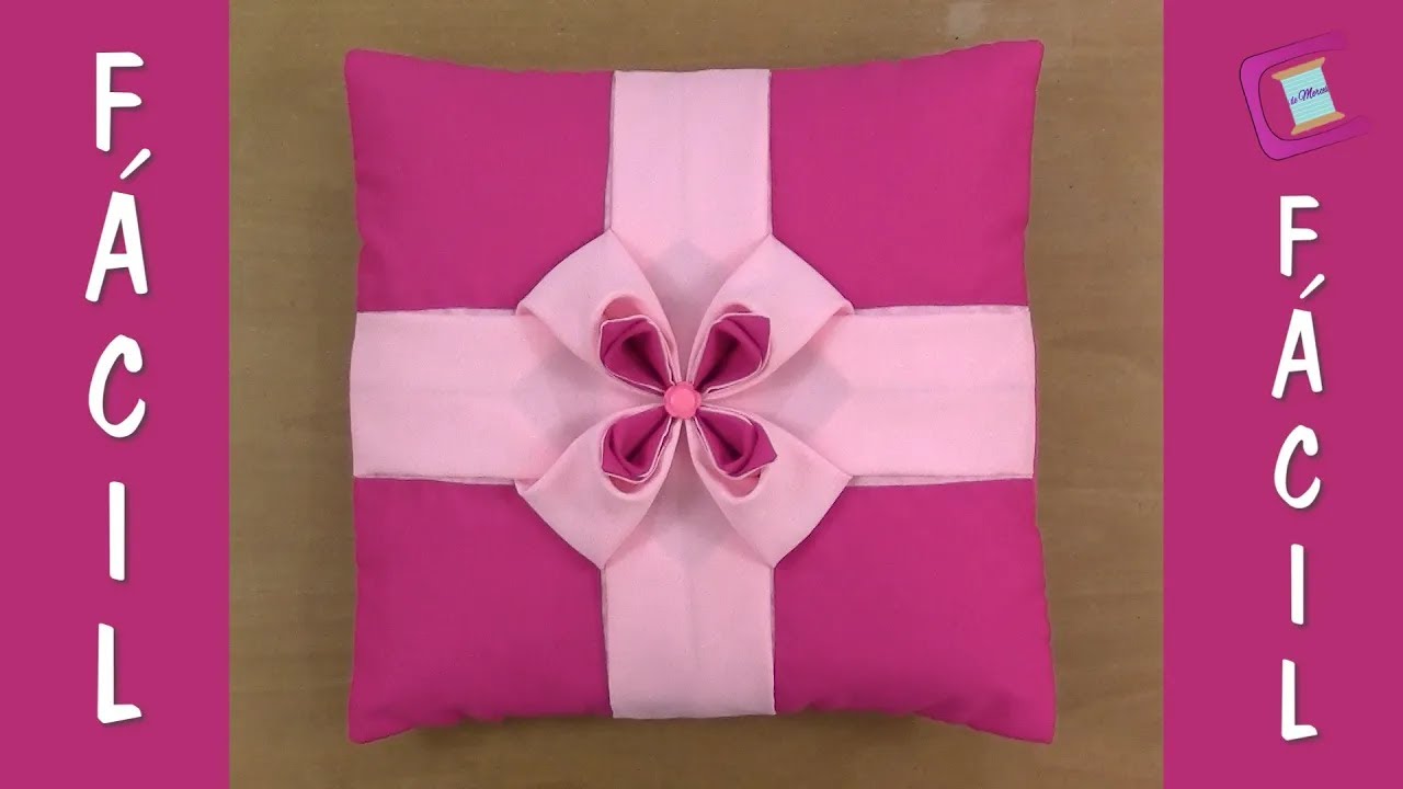 🌷Cojín Drapeado Lazo Central Multicolor🌷CAPITONE-SMOCKING CUSHION-FABRIC MANIPULATION - YouTube