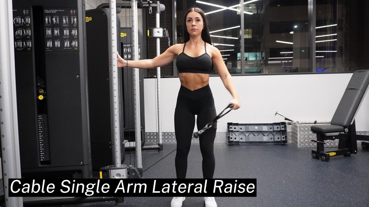 Cable Single Arm Lateral Raise - YouTube