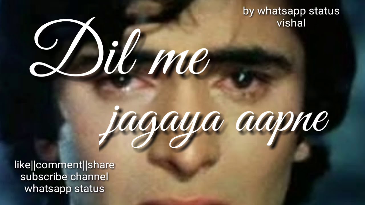 Dard-e-dil dard-e-jigar dil mein jagaya aapne - KARZ|| whatsapp status ...