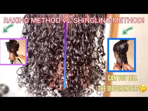 the DIFFERENCE BETWEEN the RAKING METHOD (shorter time) vs. SHINGLING ...