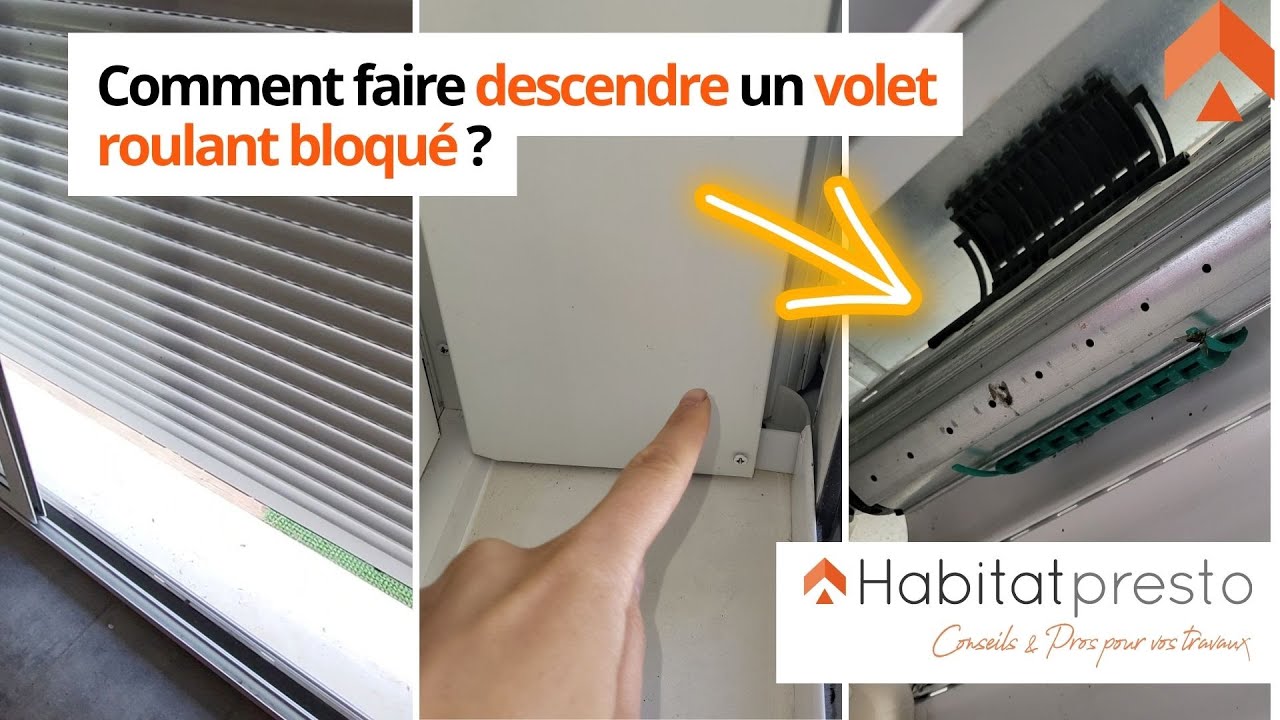 Comment faire descendre un volet roulant bloqué ? - YouTube