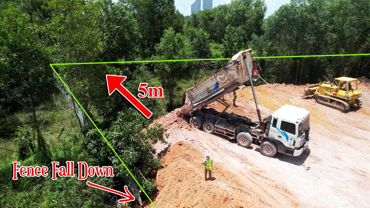 Part-19#Continue Land Reclamation 5m Forward On The Fence Boundary ...