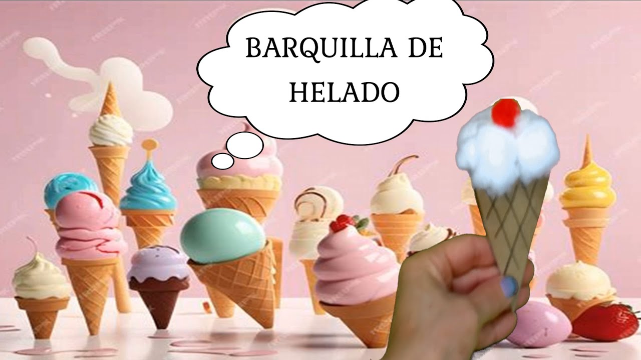 BARQUILLA DE HELADO🍦 - YouTube