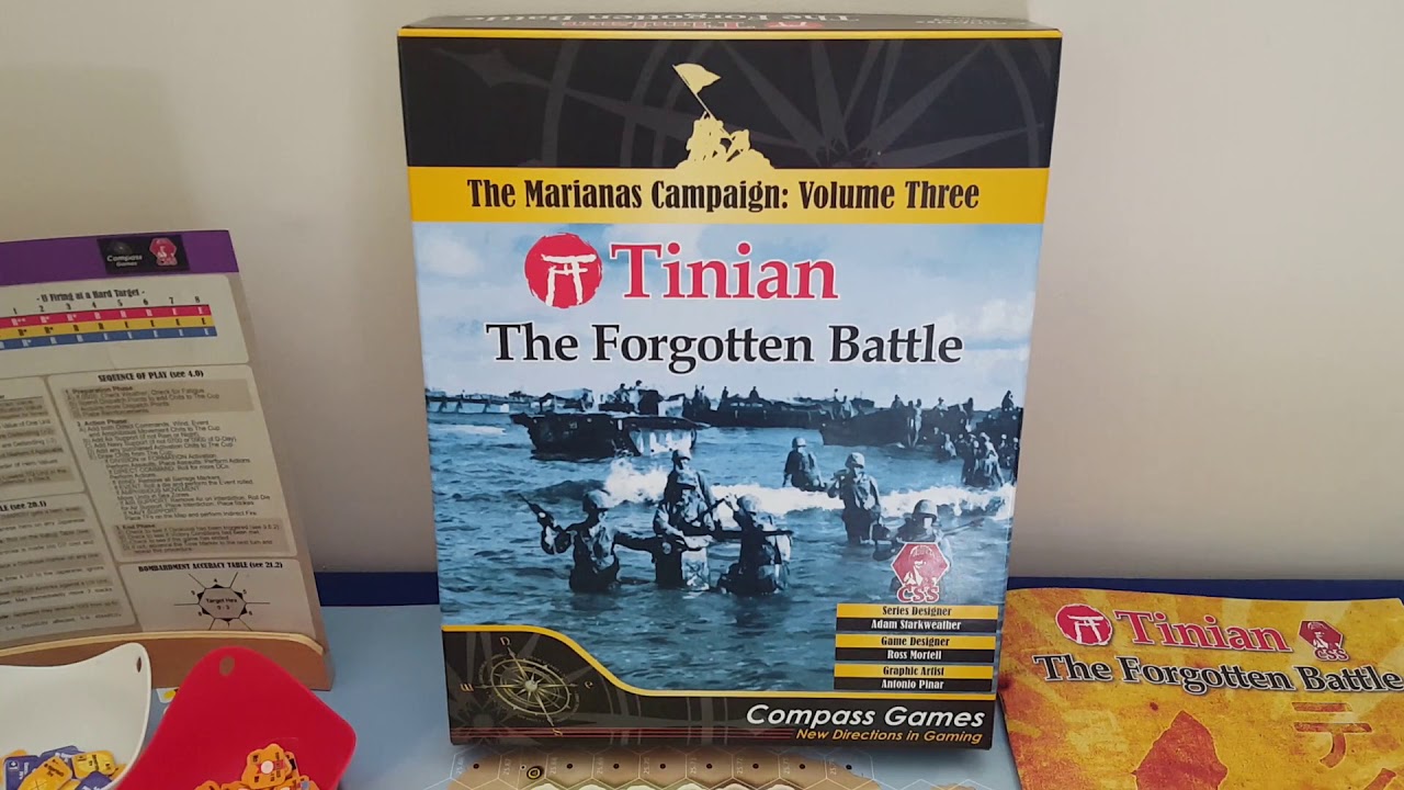 Compass Games Tinian:TFB Playthrough Scenario 1 Jig Day Intro - YouTube