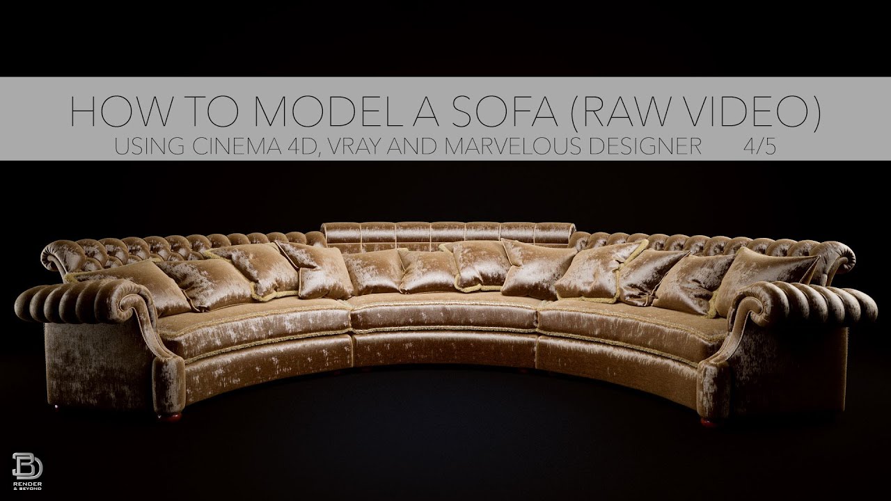 How to model a Sofa (4/5) - YouTube