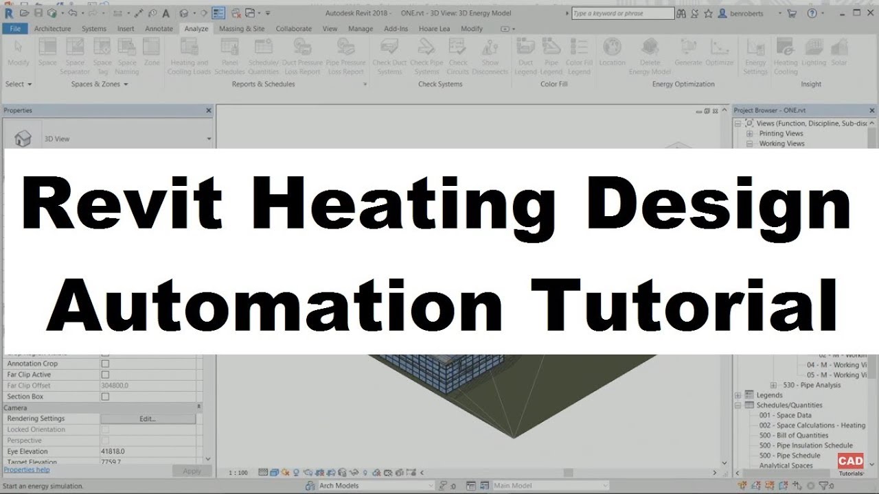 Revit Heating Desing Automation Tutorial - YouTube