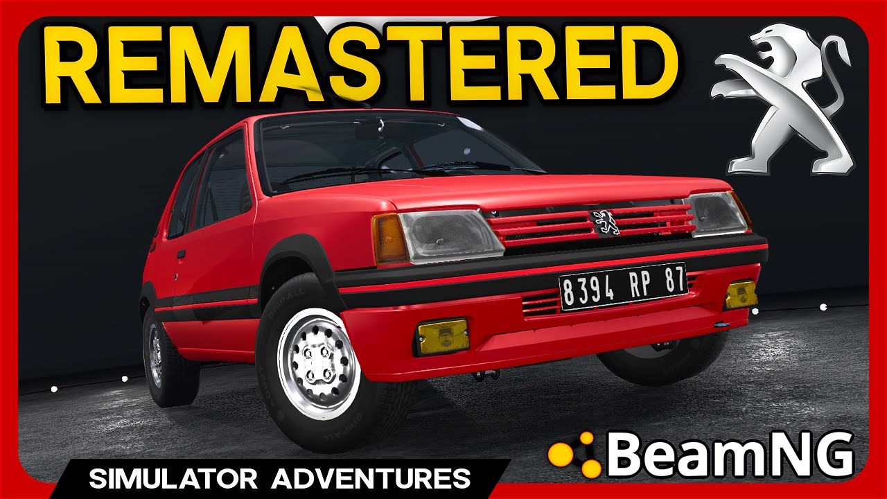 BeamNG's BEST Peugeot Mod Just Got REMASTERED! - Peugeot 205 - YouTube