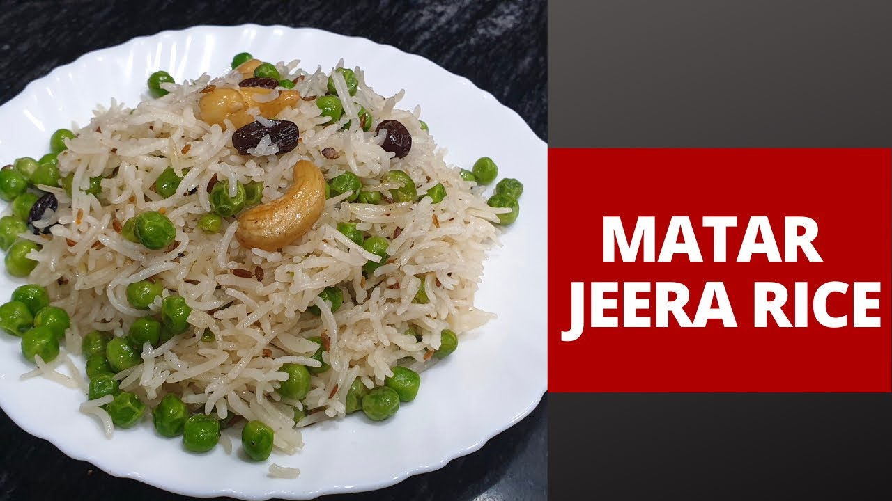 Matar jeera rice| Must try! - YouTube