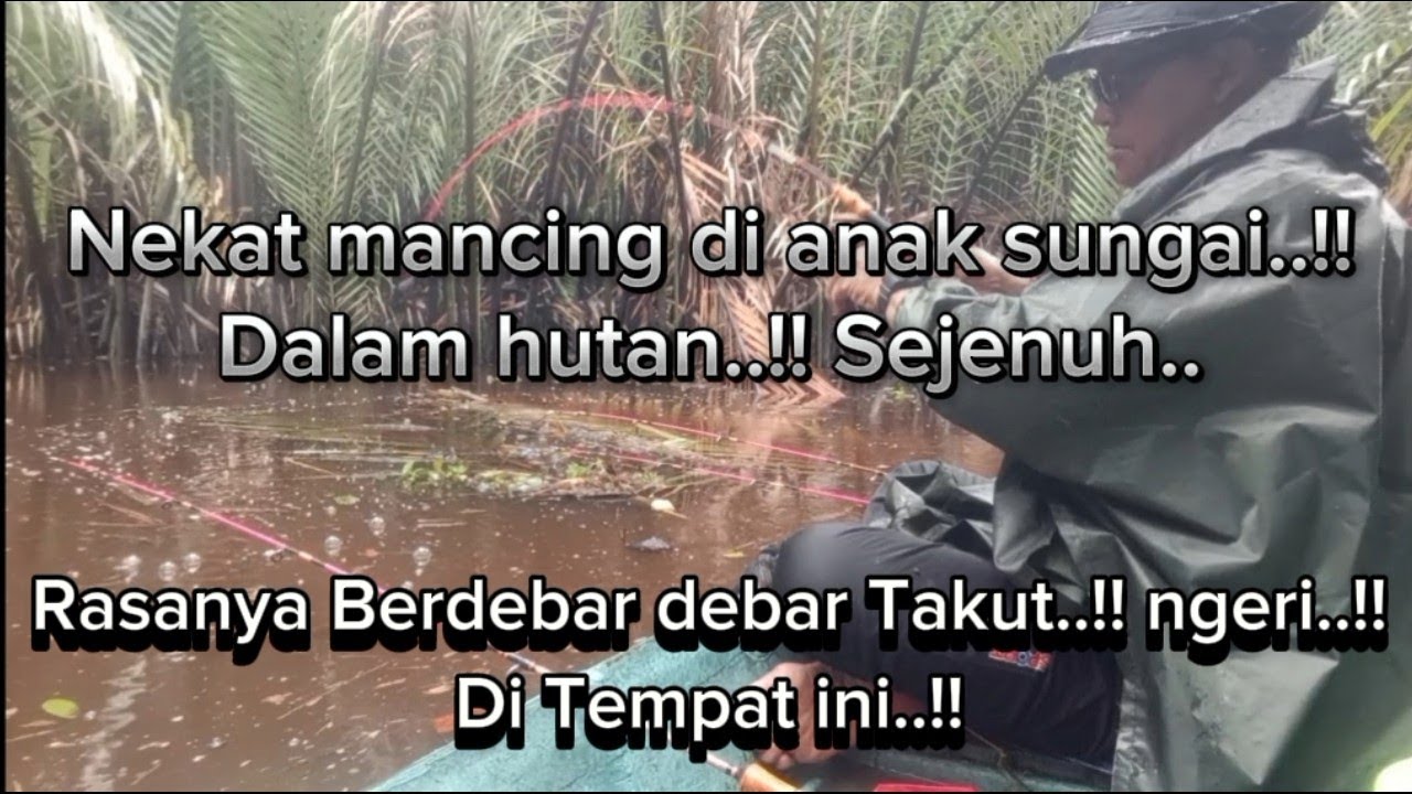 DI SAAT HUJAN TIBA2 AIR HANGAT PENGHUNINYA KELAPARAN..!!Mancing di anak ...