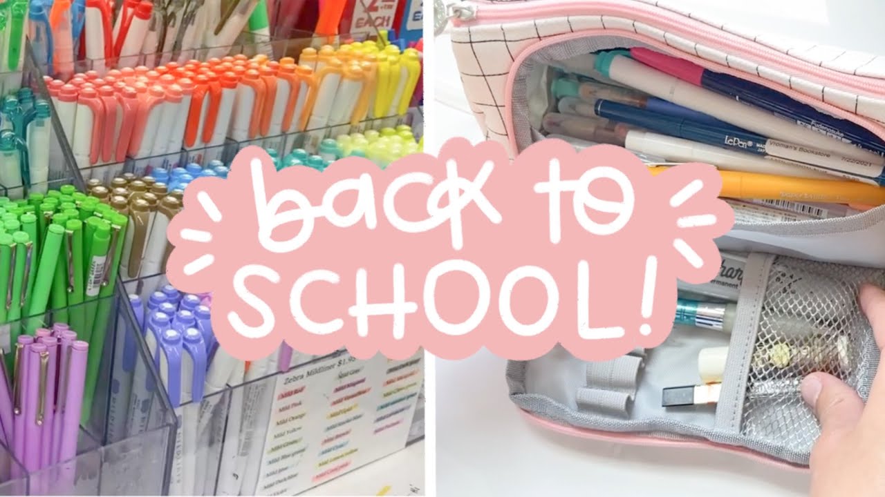 back to school + stationery shopping! | what's in my pencil bag - YouTube