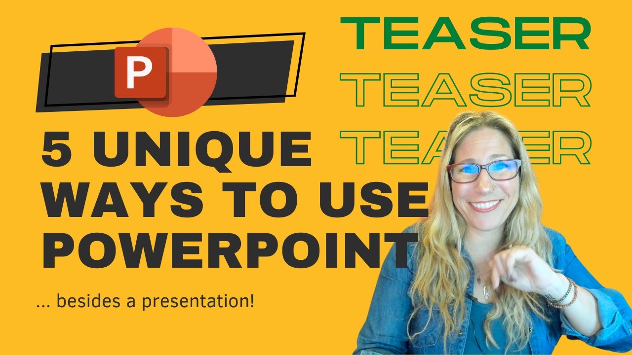 Tutorial Teaser - 5 Ways To Use PowerPoint... Besides Presenting! - YouTube