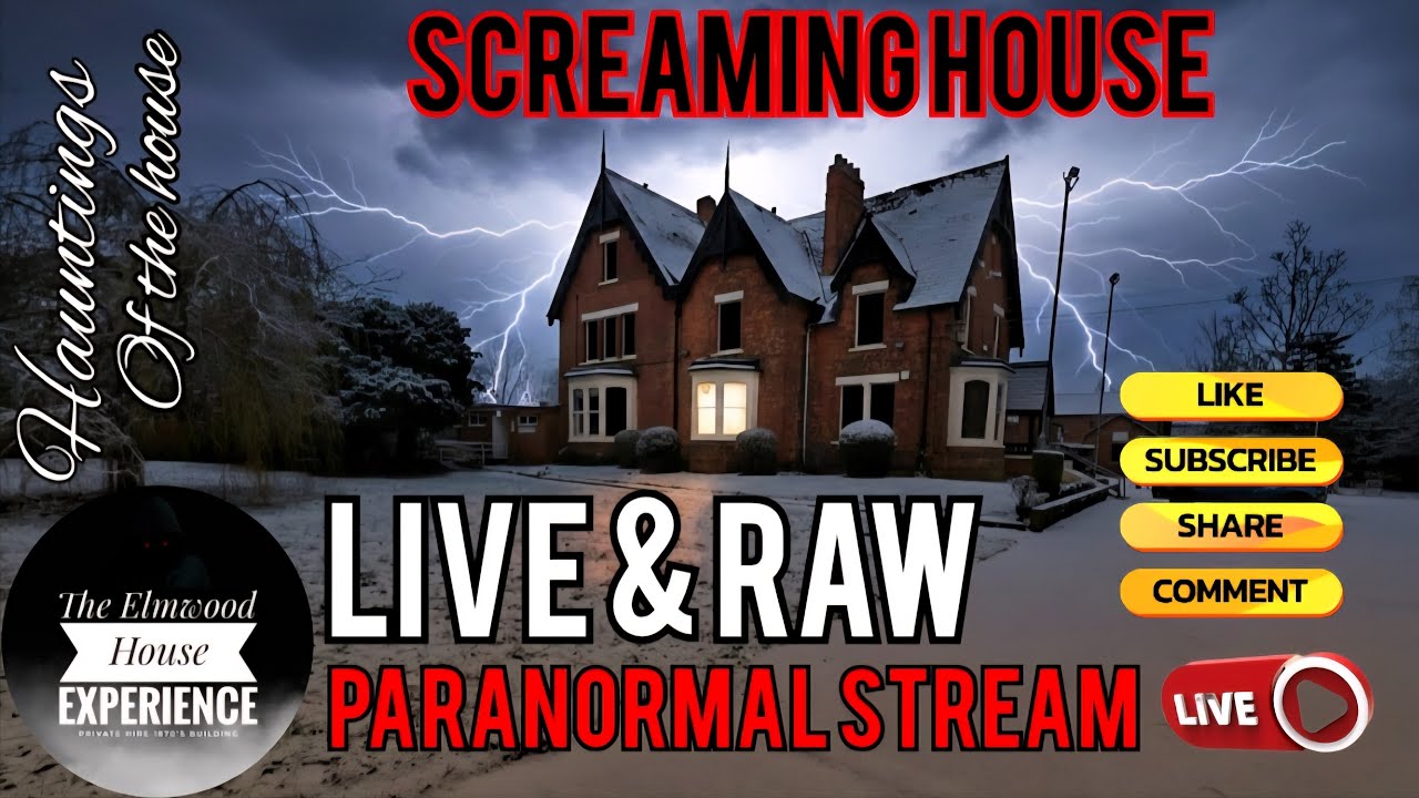 HORROR real live & raw paranormal stream 2 guests inside SCREAMING ...