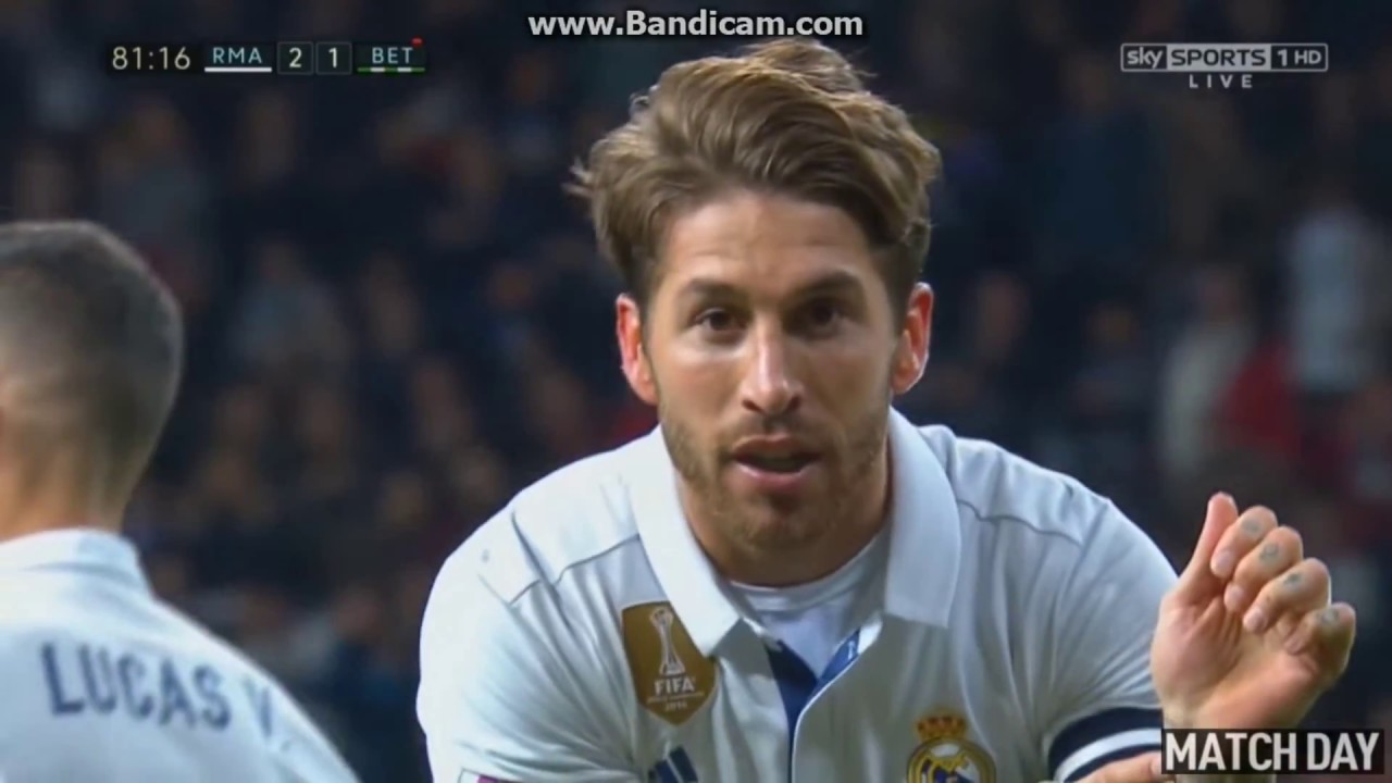 Sergio Ramos Header Goal - Real Madrid vs Real Betis 2-1 - La Liga 12 ...