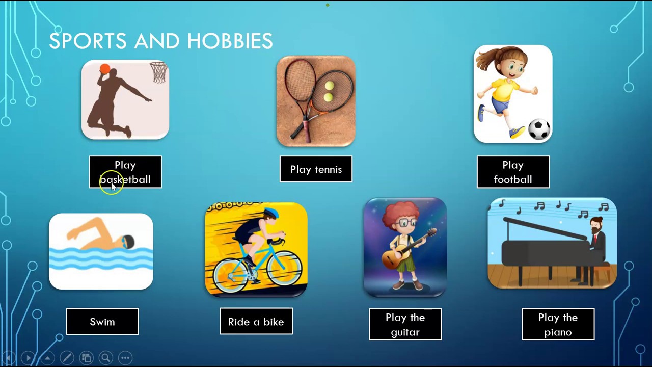 Sports, hobbies and can. Deportes, aficiones y verbo poder en inglés ...