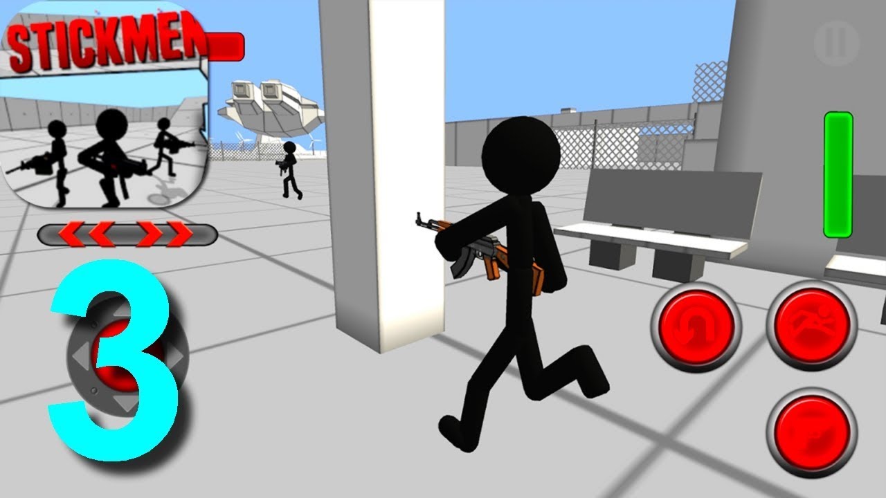 Stickman Gun Shooter 3D Walkthrough Part 3 / Android iOS Gameplay HD ...