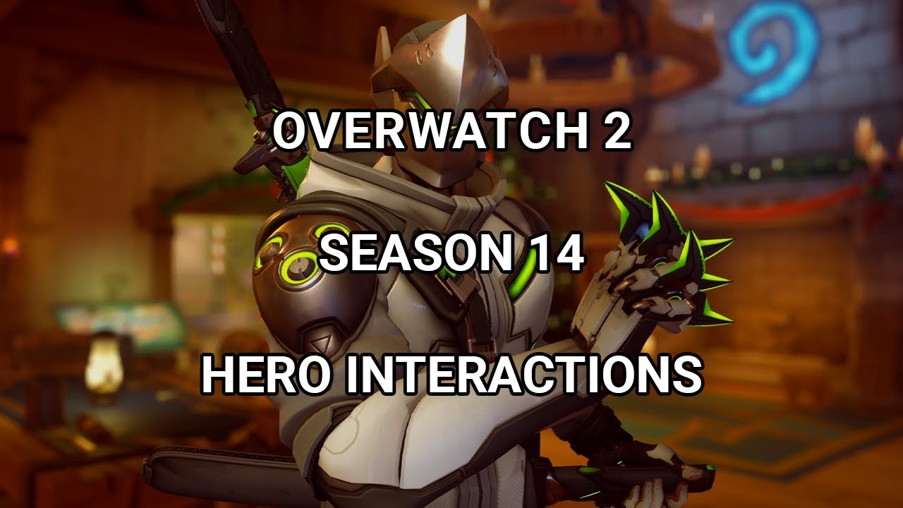 Overwatch 2 Season 14 New Hero Interactions Voice Lines OW2 S14 Hazard Venture Genji Mercy ...