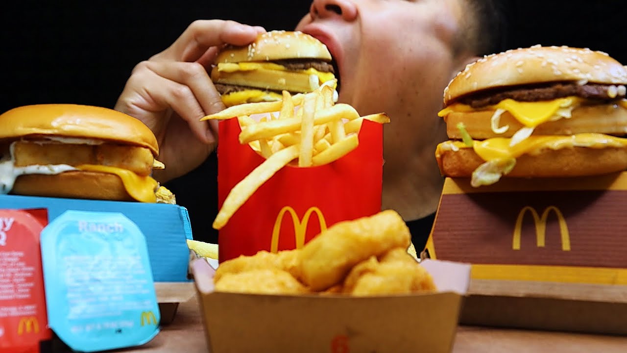 MCDONALDS FILET O FISH & BIG MAC ASMR - YouTube