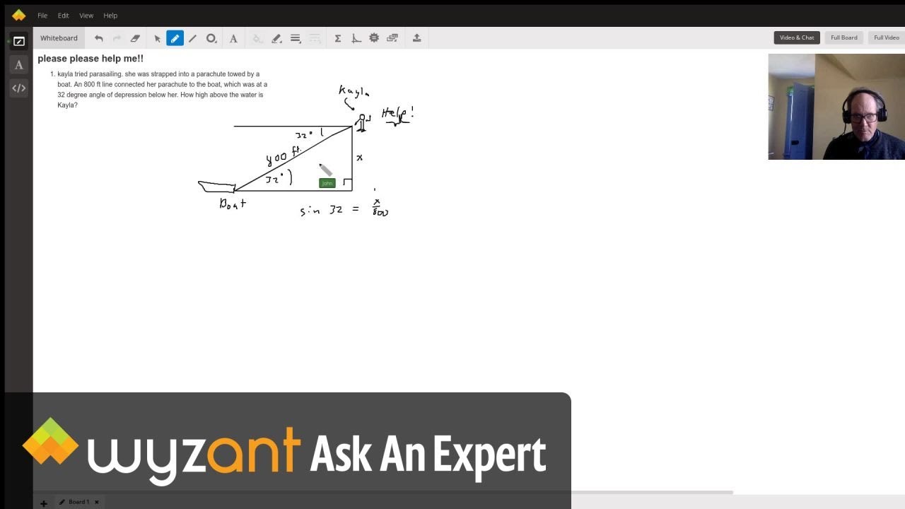 Trig problem. The old parasail behind boat problem. - YouTube