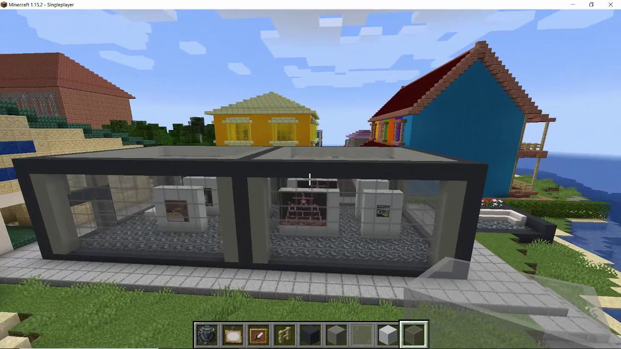 Modern Art Gallery Part 2 of 2 - Minecraft Build - YouTube