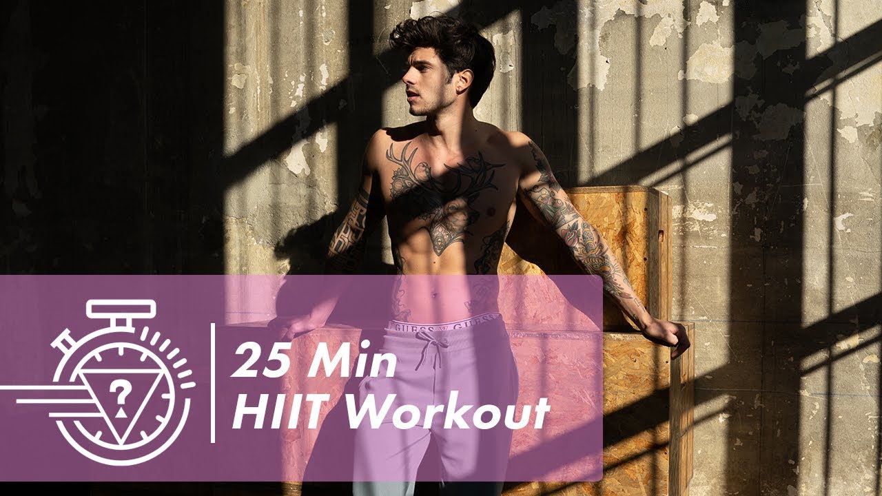 25 Minute HIIT Total Body Workout with Luca Daffré | #GUESSActive - YouTube