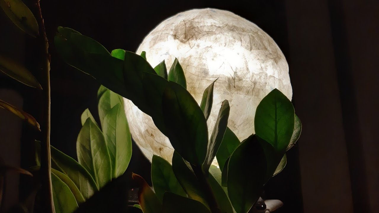 how to make moon lamp, moon lamp with tissue paper, moon light, DIY ...