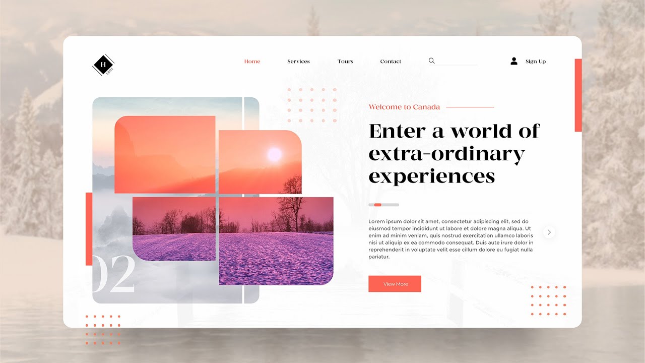 Website UI Design In Adobe XD | Latest Website UI Designing With Easy ...