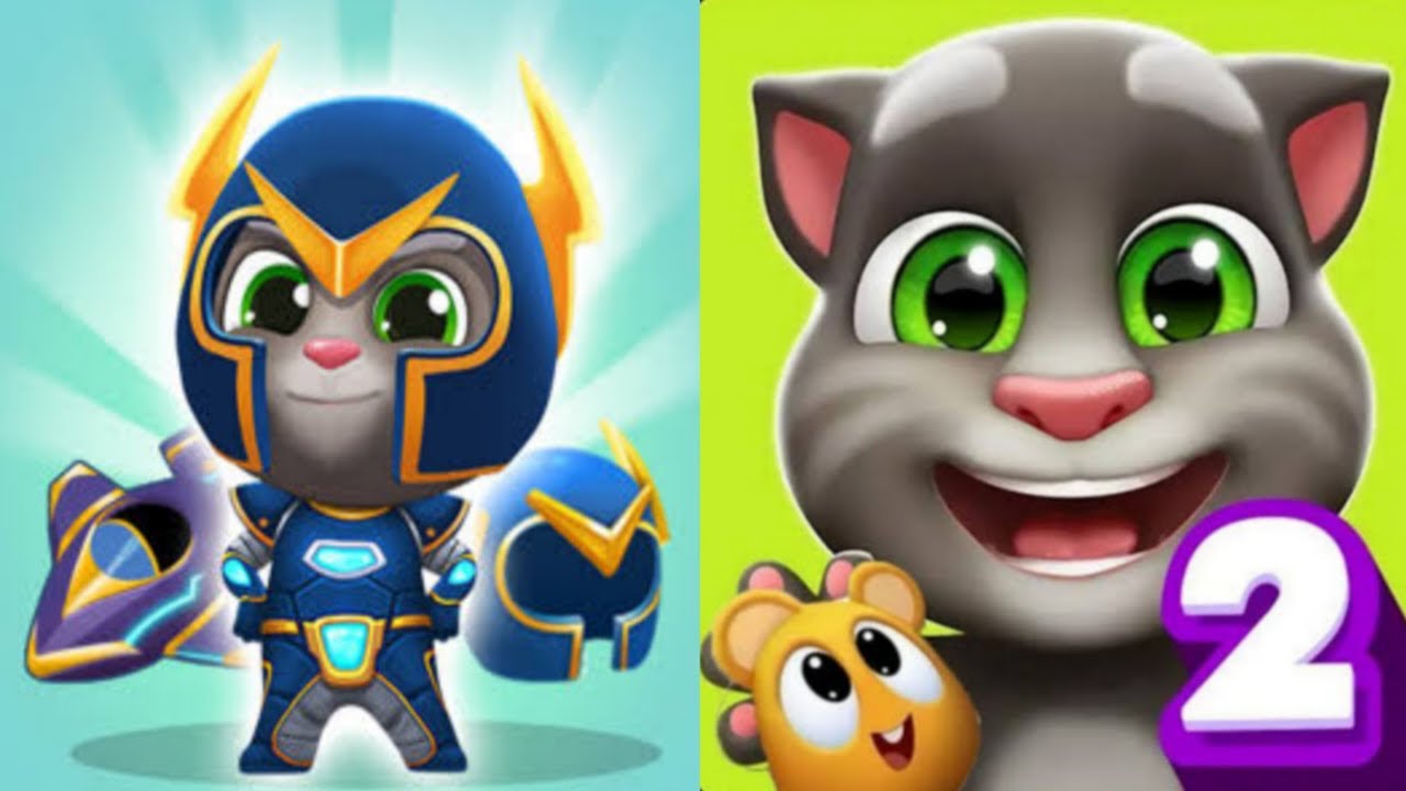 My Talking tom 2 vs Talking Tom hero dash🎉full screen #gameplay - YouTube