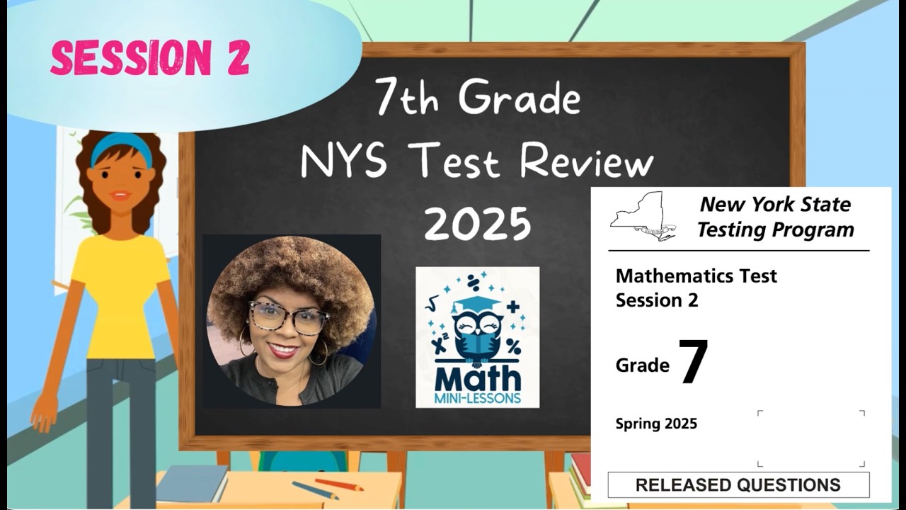 2025 NY 7th Grade Math Test, Part 2 - YouTube