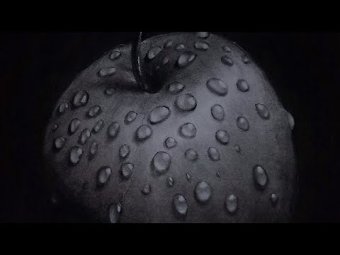 Drawing apple / water droplets on apple. - YouTube