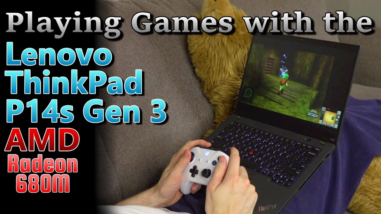 Playing Games With the ThinkPad P14s Gen 3 (AMD 680M) - YouTube