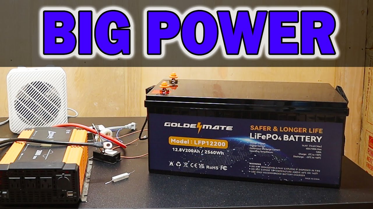 Golden Mate 200ah 12v Lifepo4 battery - YouTube