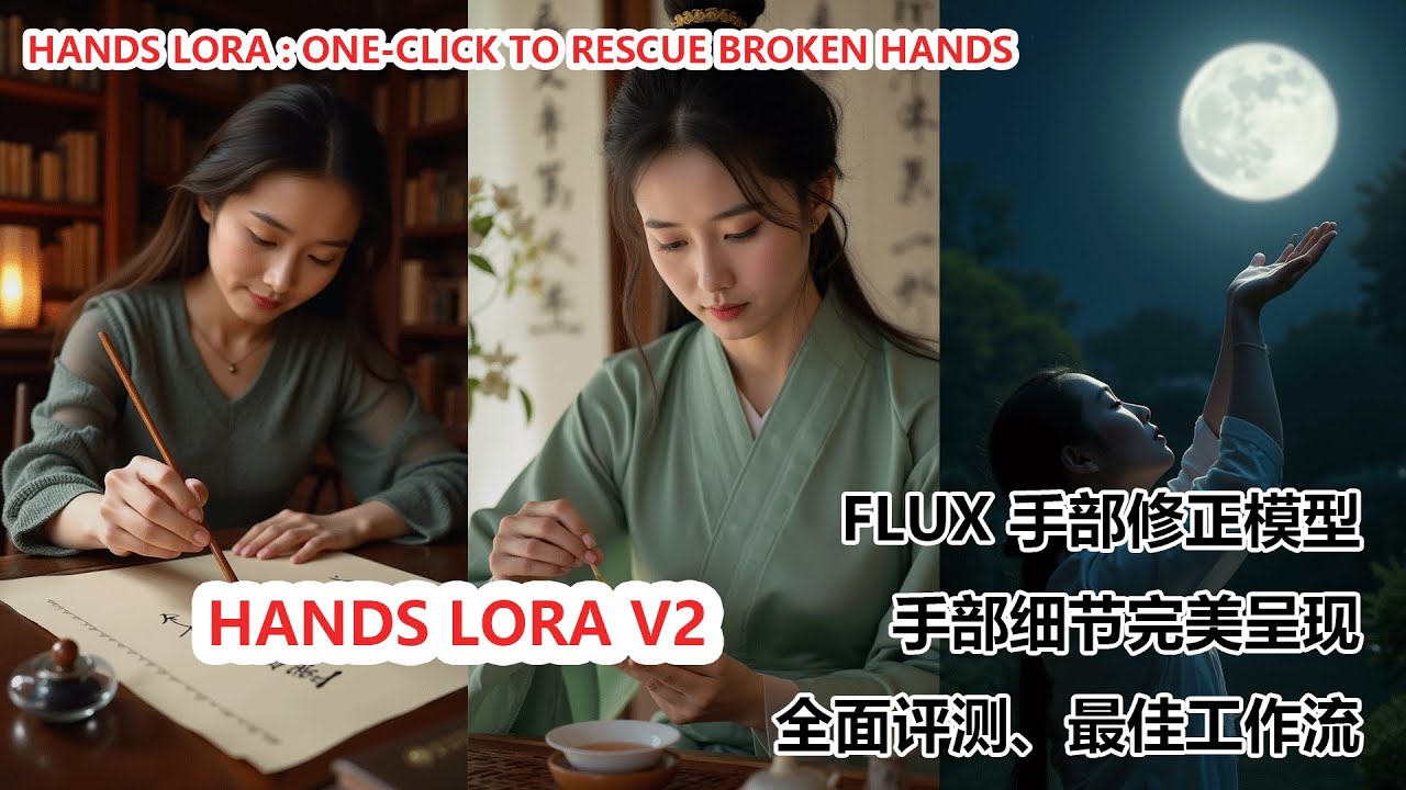 Flux Hand V2 Lora：一键拯救崩坏的手,手部细节完美呈现|One-Click to Rescue Broken Hands ...