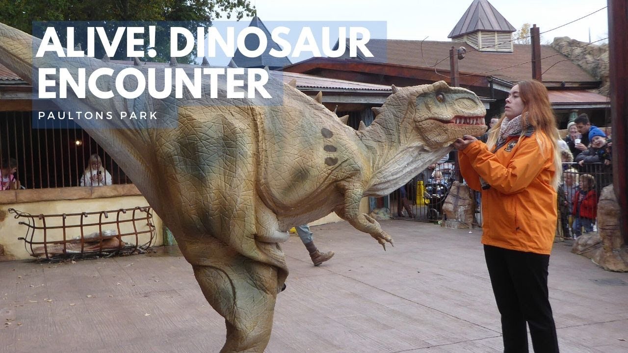 ALIVE! Dinosaur Encounter at Paultons Park - YouTube