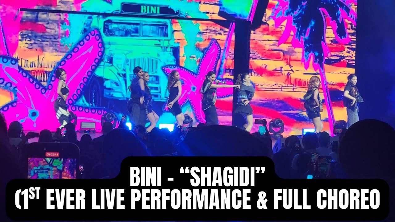 BINI - Shagidi (FIRST EVER LIVE PERFORMANCE & CHOREO in LA) *Concert ...