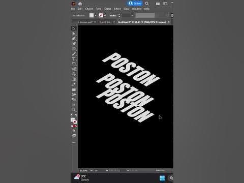 3D Blend Text Effect in Adobe Illustrator #illustrator #shorts - YouTube
