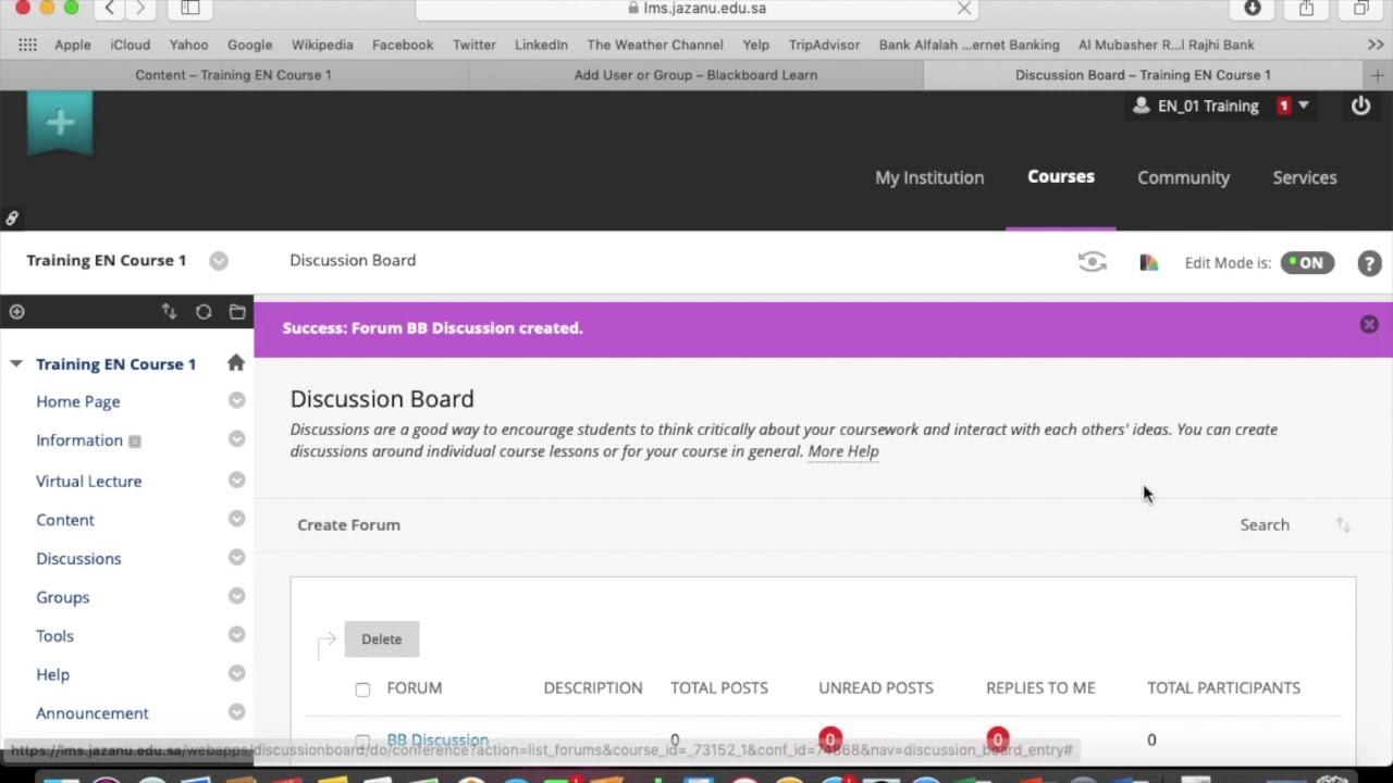 How to use Discussion and Forum - YouTube