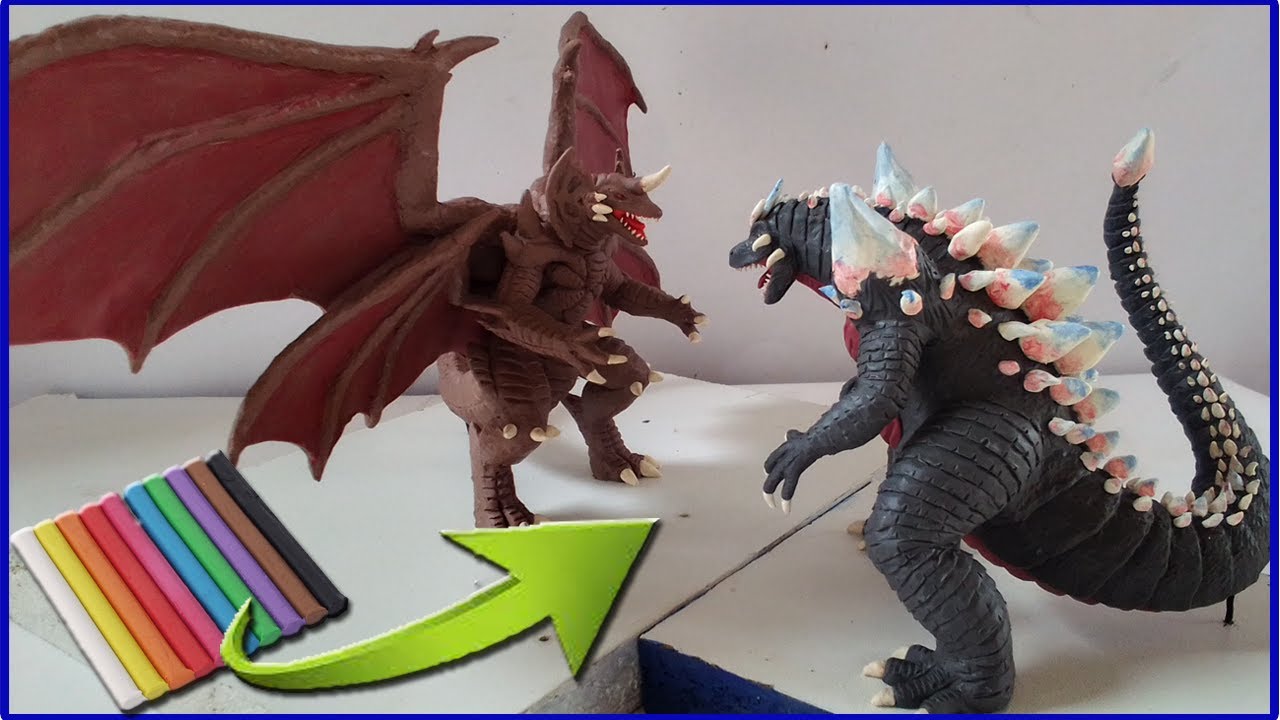 SPACEGODZILLA vs DESTOROYAH with Clay/plastilina. - YouTube
