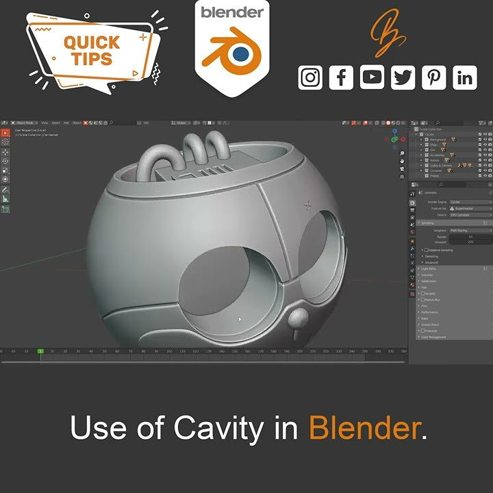 USE OF CAVITY IN BLENDER #Shorts - YouTube