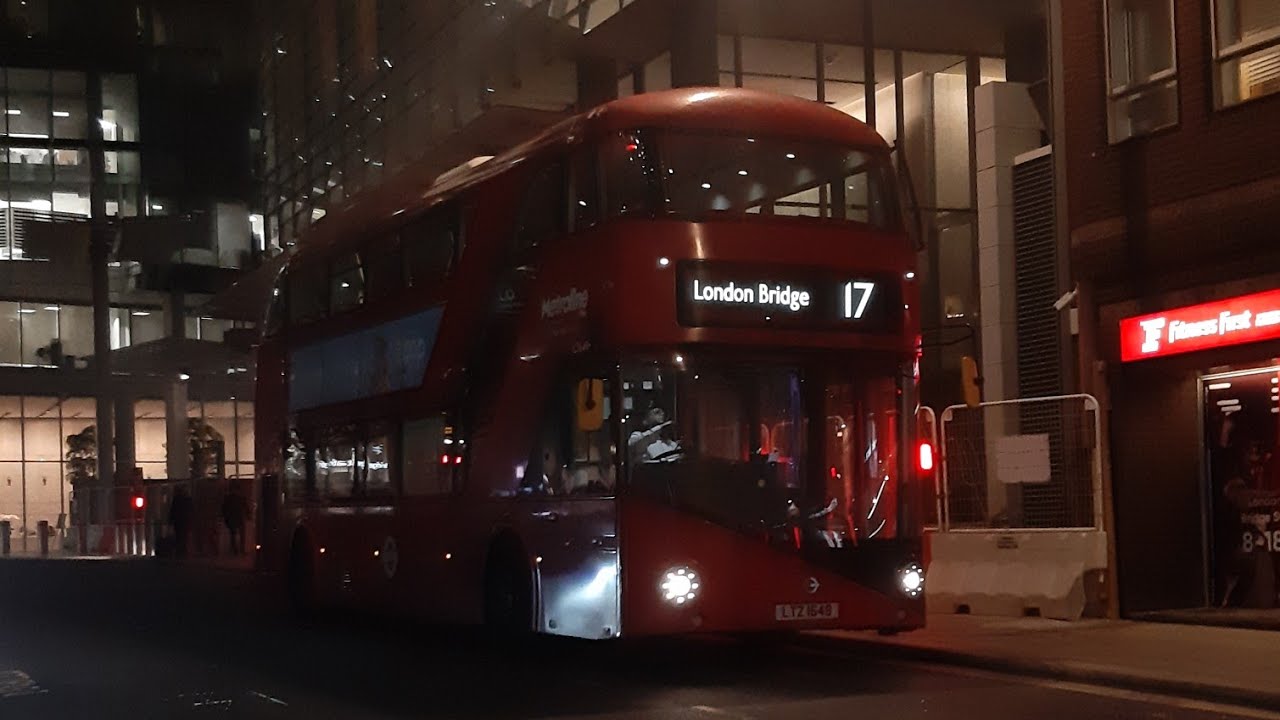 Journey on the 17. LTZ1648. LT648. Metroline Wrightbus New Routemaster ...