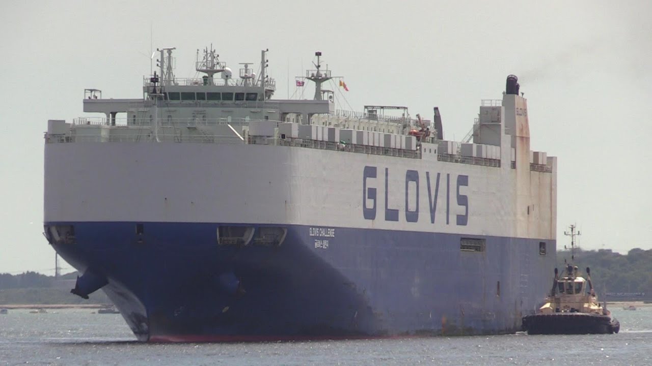 GLOVIS CHALLENGE - VEHICLE CARRIER SOUTHAMPTON DOCKS FROM ZEEBRUGGE 12 ...